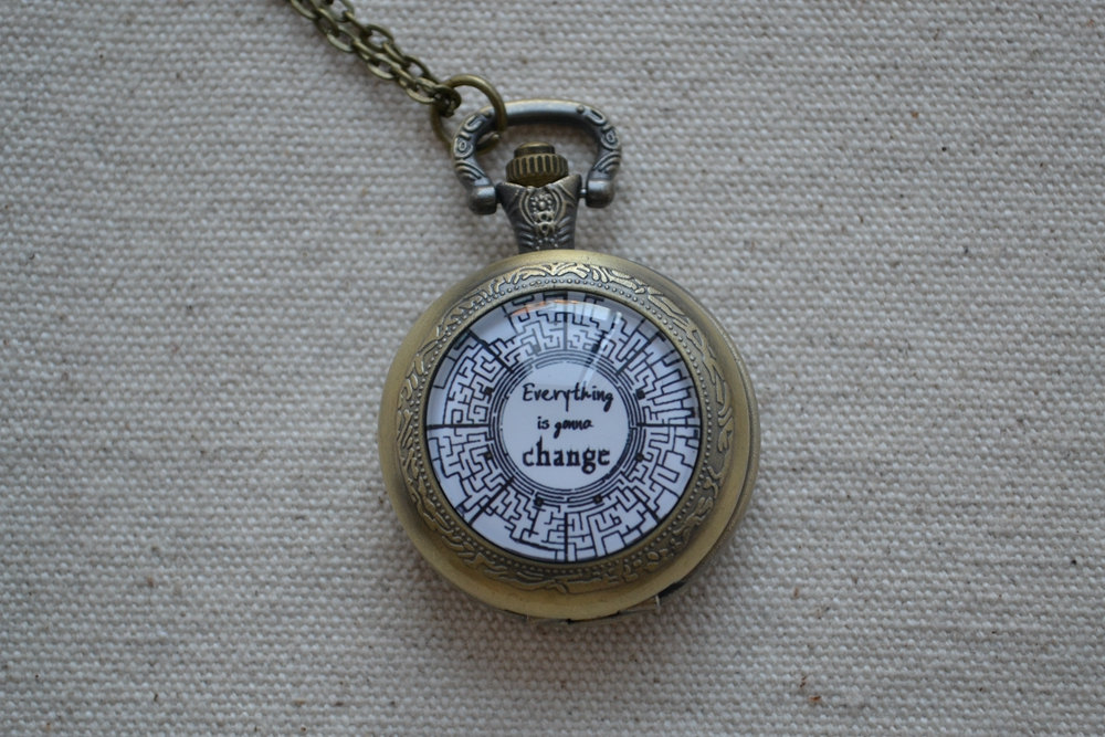 The Maze Runner Watch,quote Necklace,everything Is Gonna Change Pendent ...