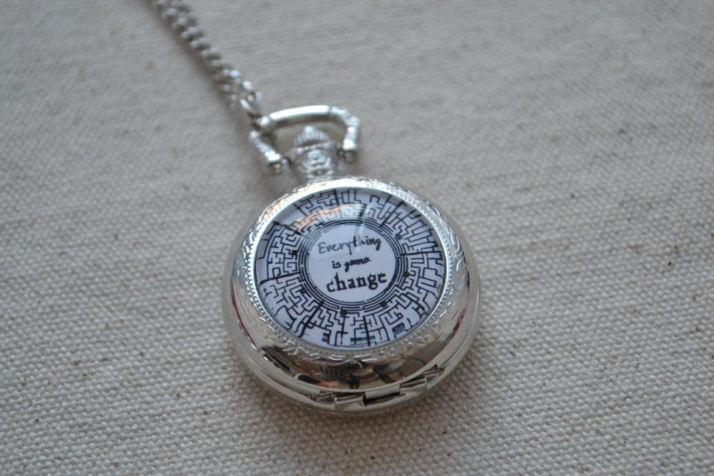 The Maze Runner Watch,quote Necklace,everything Is Gonna Change Pendent ...