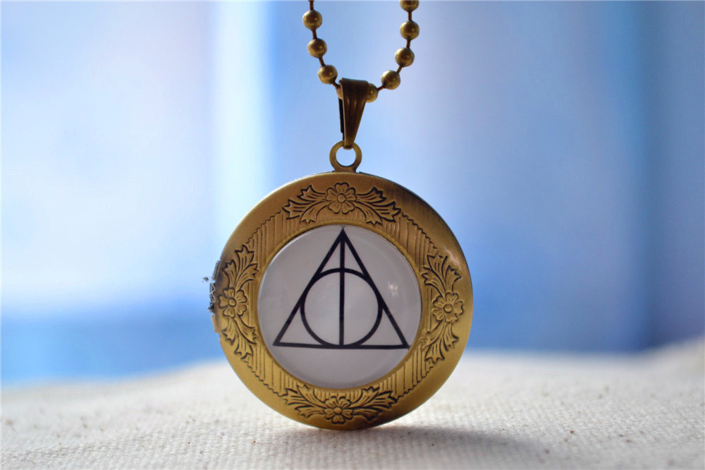 Deathly Hallows Necklace,harry Potter Locket Necklace,picture Necklace ...