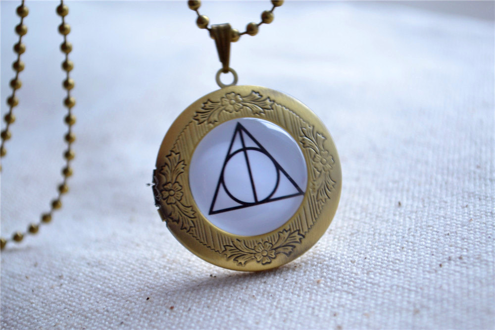 Deathly Hallows Necklace,harry Potter Locket Necklace,picture Necklace ...