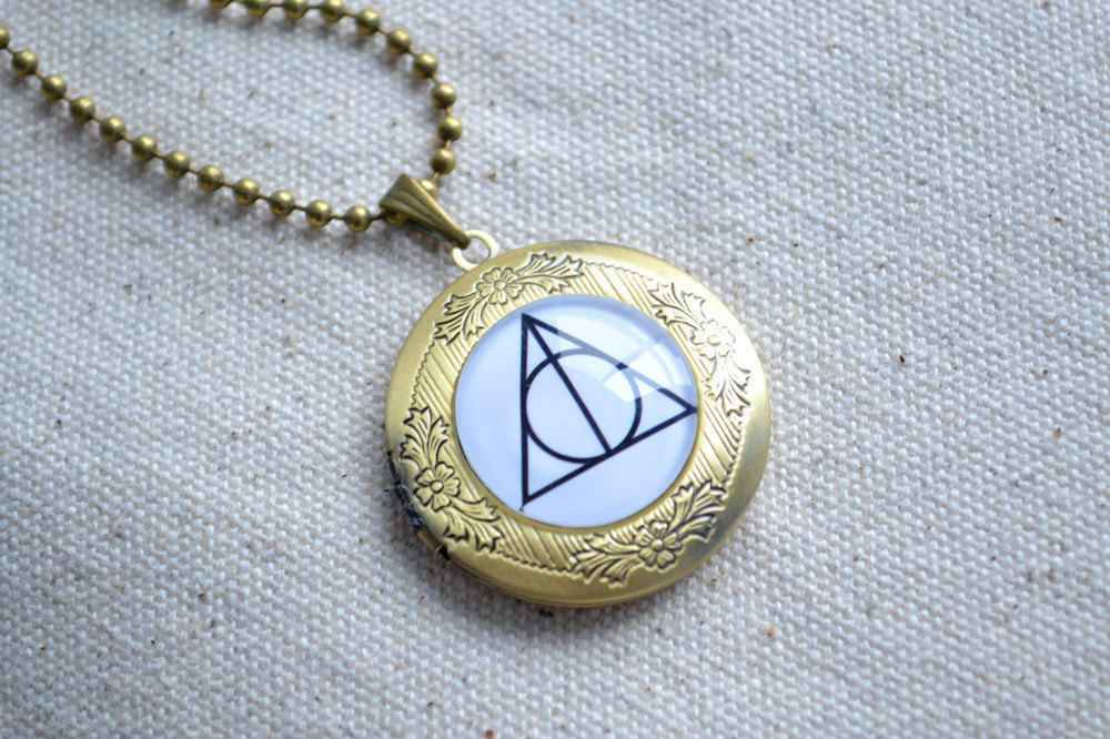 Deathly Hallows Necklace,harry Potter Locket Necklace,picture Necklace ...