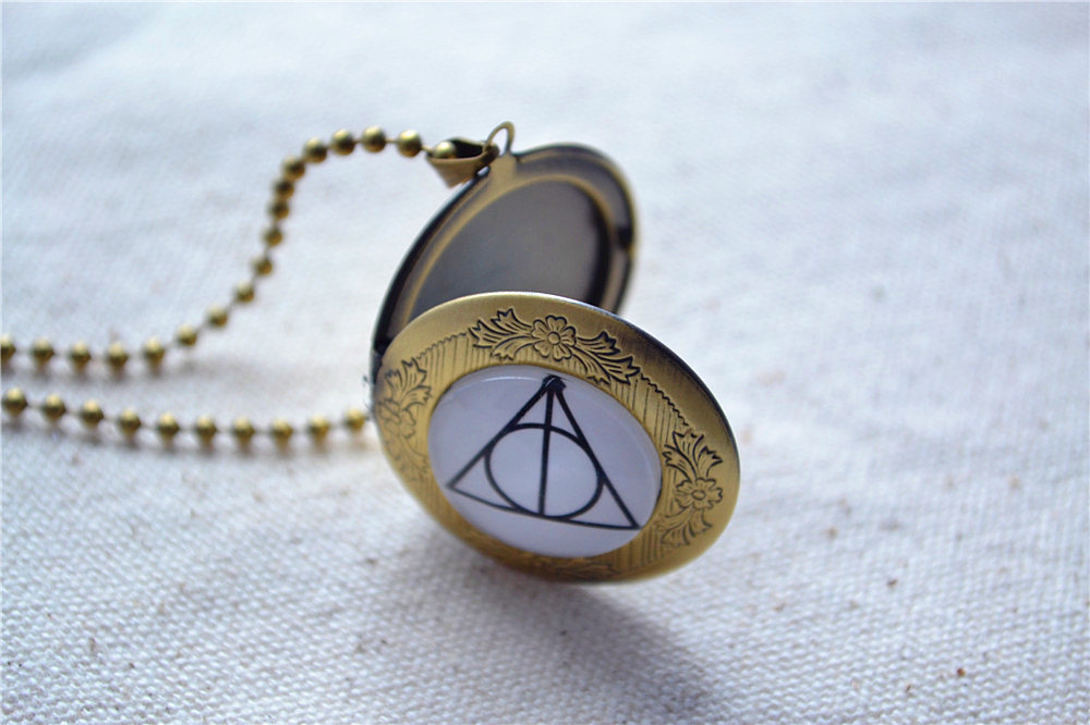 Deathly Hallows Necklace,harry Potter Locket Necklace,picture Necklace ...