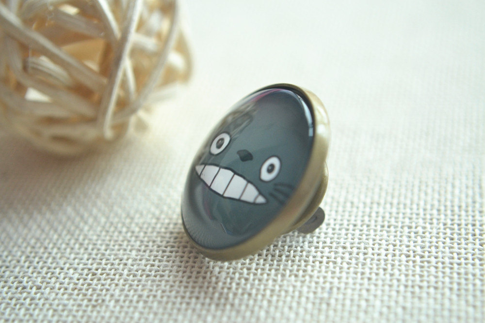 Totoro Brooch Pin,my Neighbour Totoro Picture Pins, Round Brooch,round ...